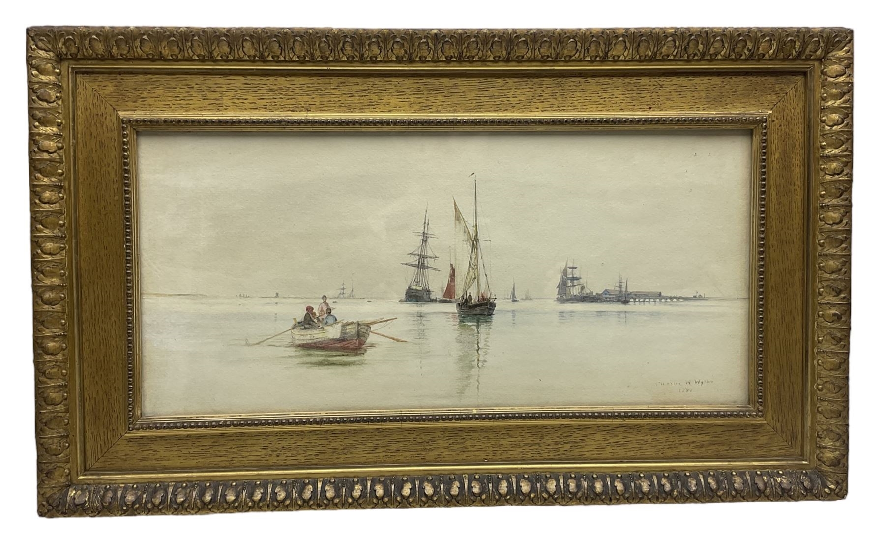 Charles William Wyllie | Shipping off the Coast (1890) | MutualArt