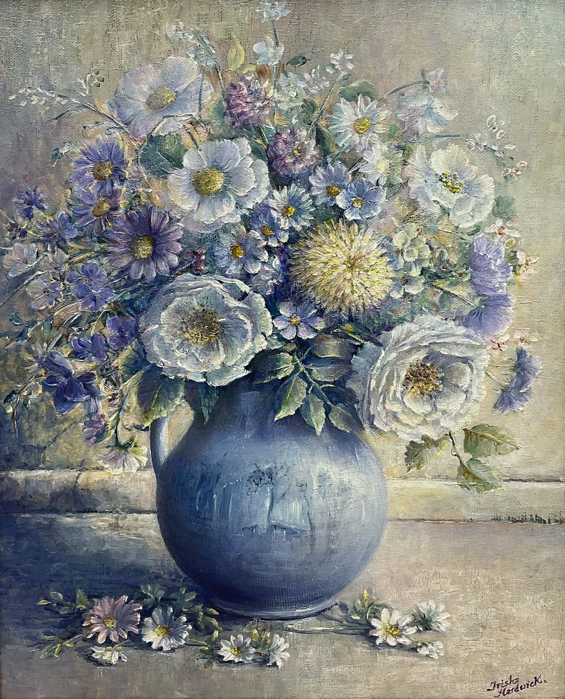 Trisha Hardwick | Floris' Still Life of Violet Flowers in a Vase ...