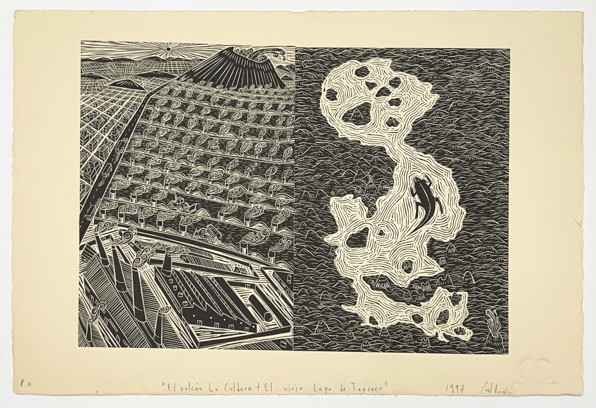 Joel Rendon | El Volcán La Caldera El Viejo Lago de Texcoco | MutualArt