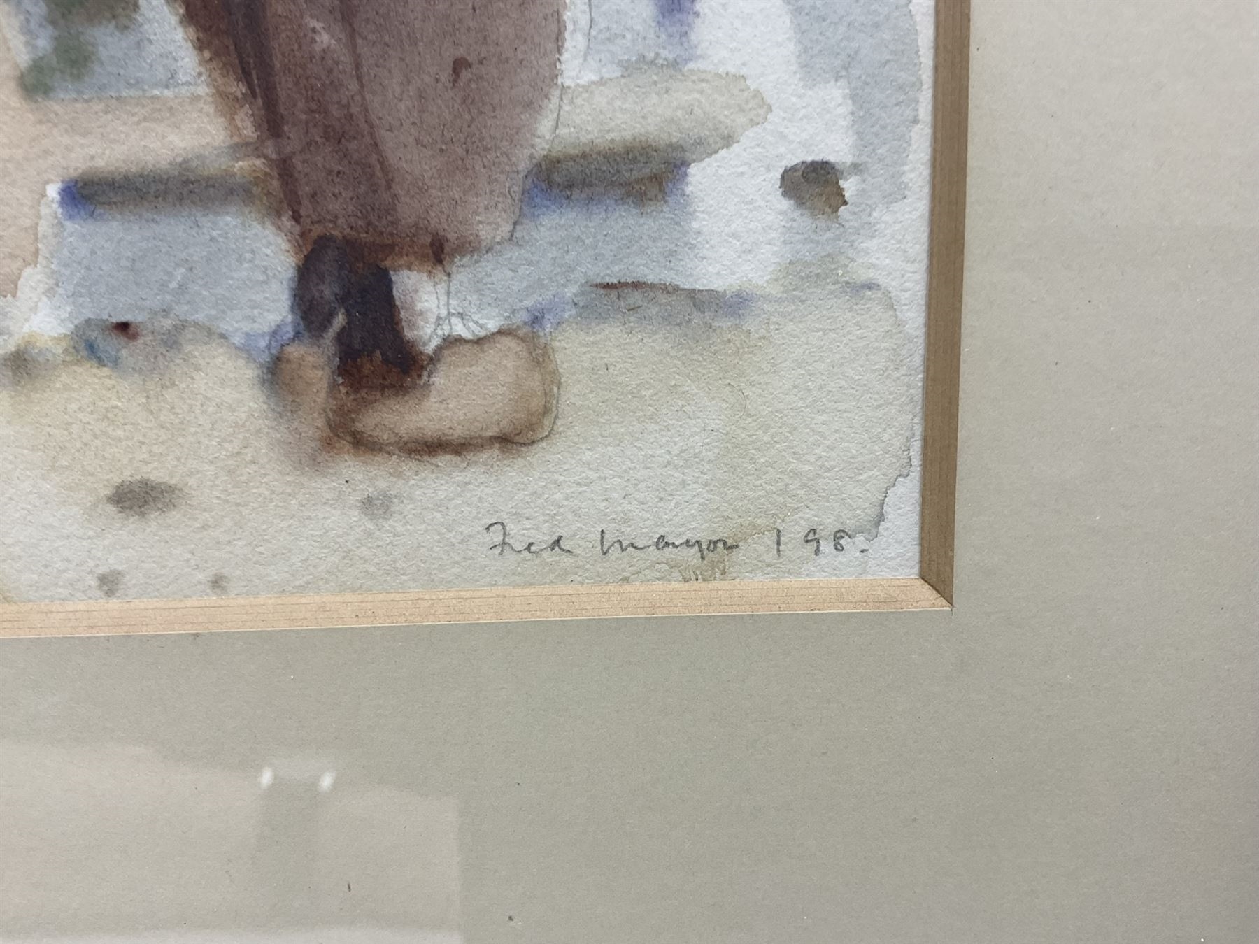 William Frederick Mayor | Dutchman Smoking a Pipe (1898) | MutualArt