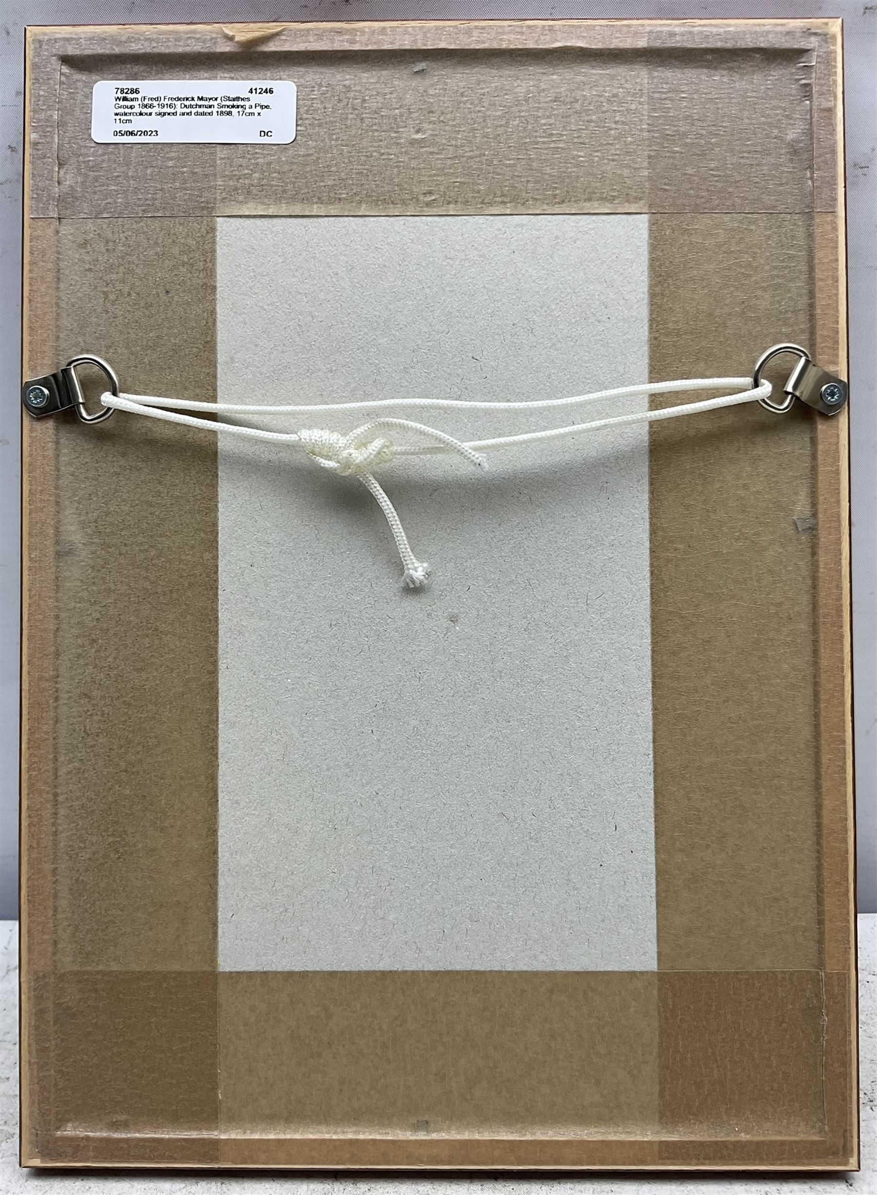 William Frederick Mayor | Dutchman Smoking a Pipe (1898) | MutualArt