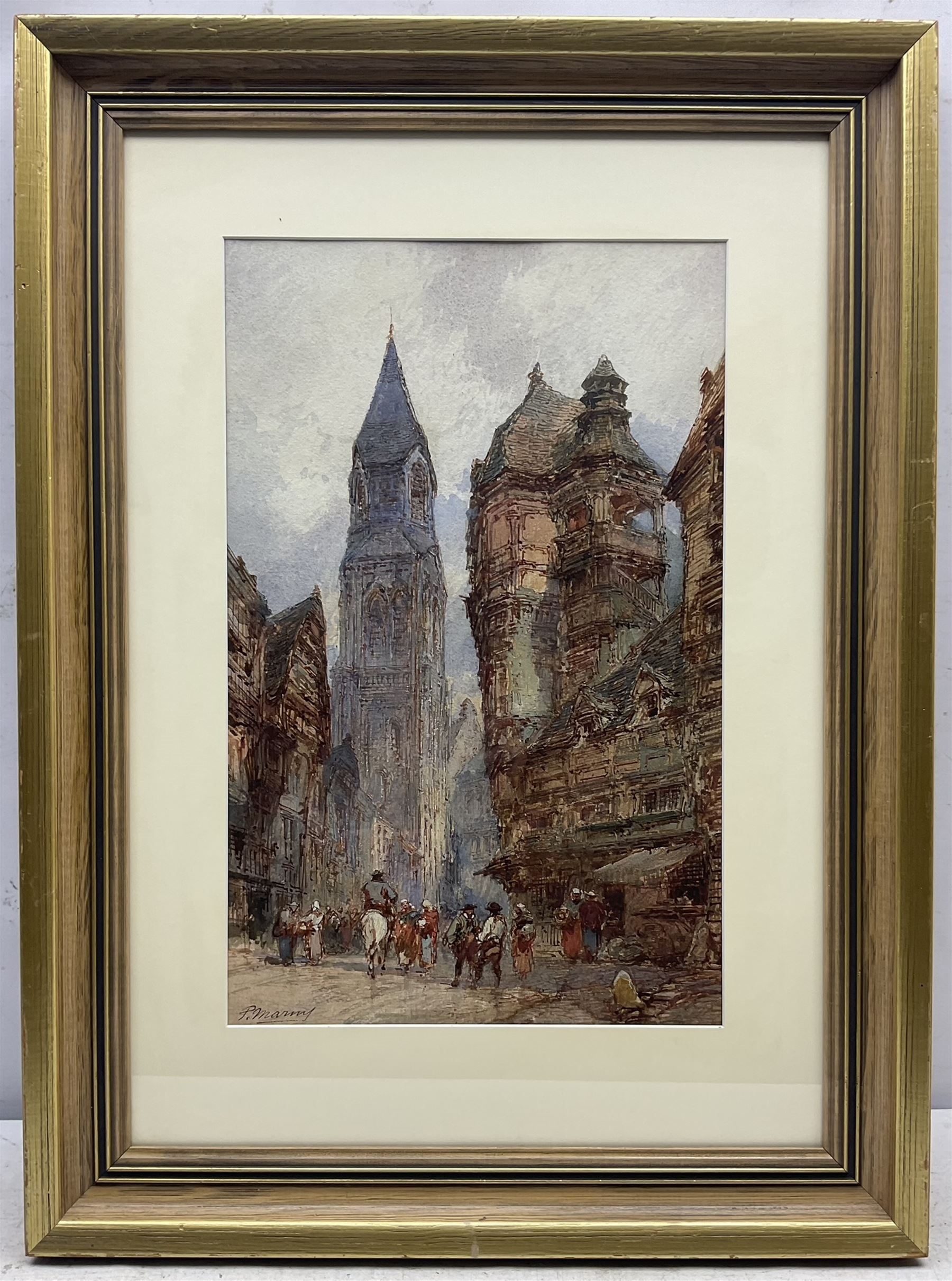 Paul Marny | Street at Dinan Brittany | MutualArt