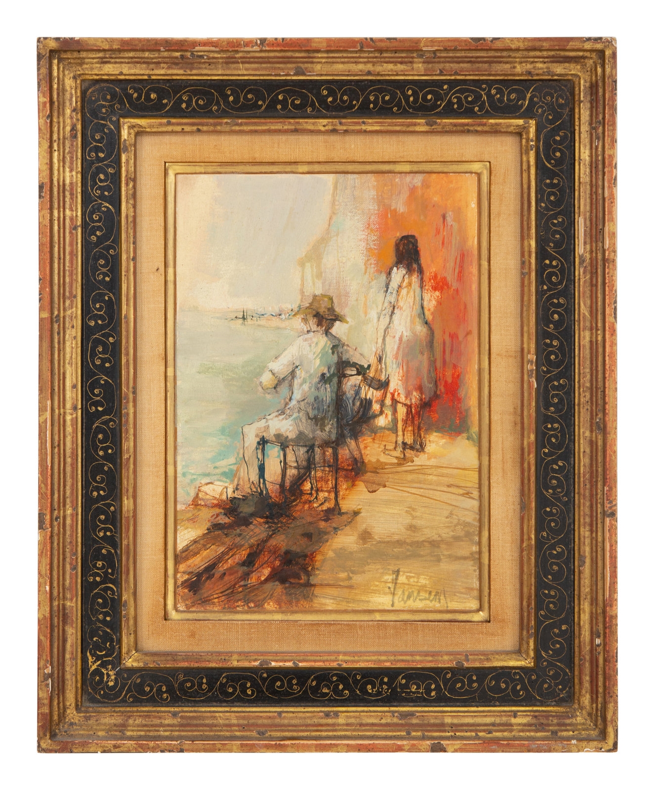 Jean Jansem | Personajes sur la plage | MutualArt