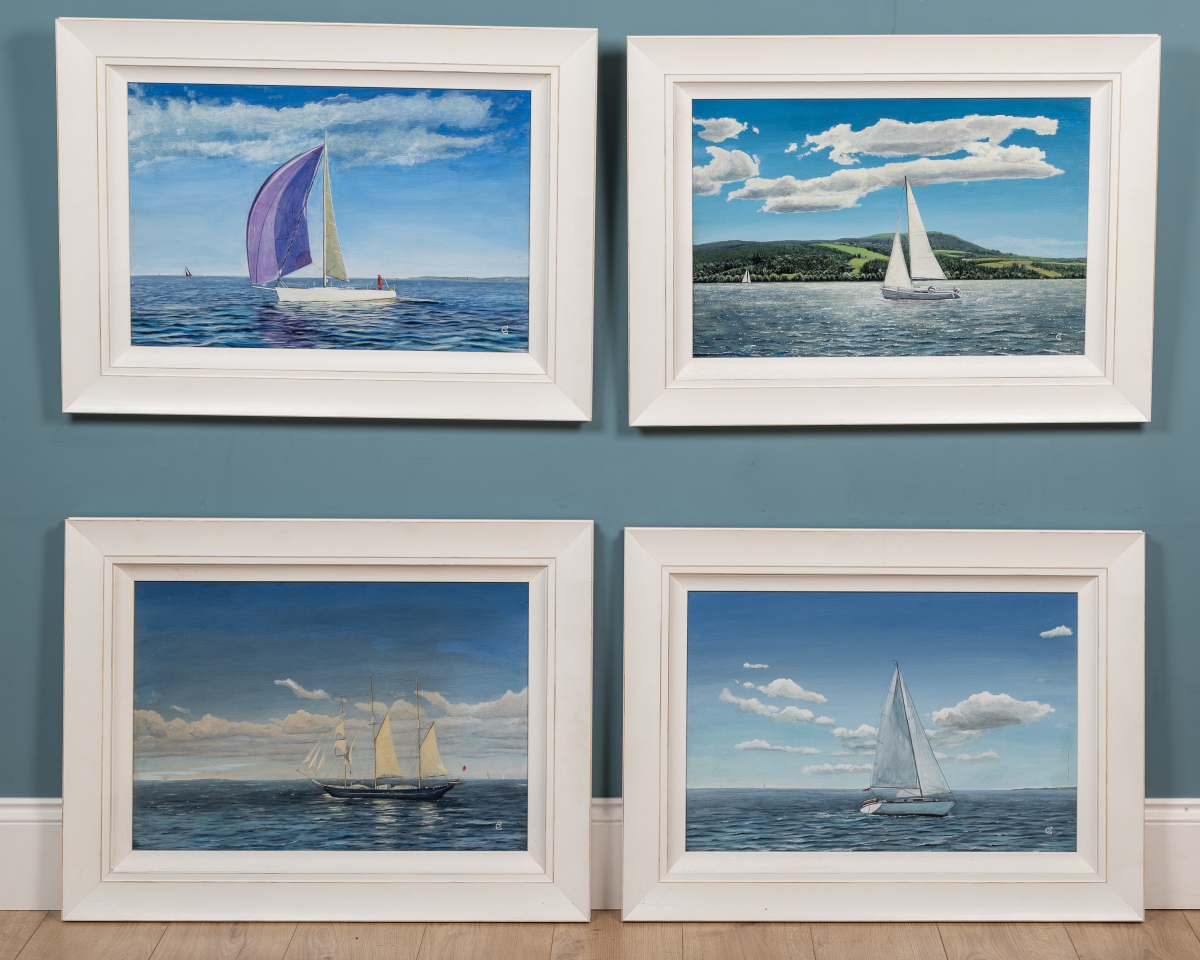 Mark Cotterell | four paintings of sailing boats | MutualArt