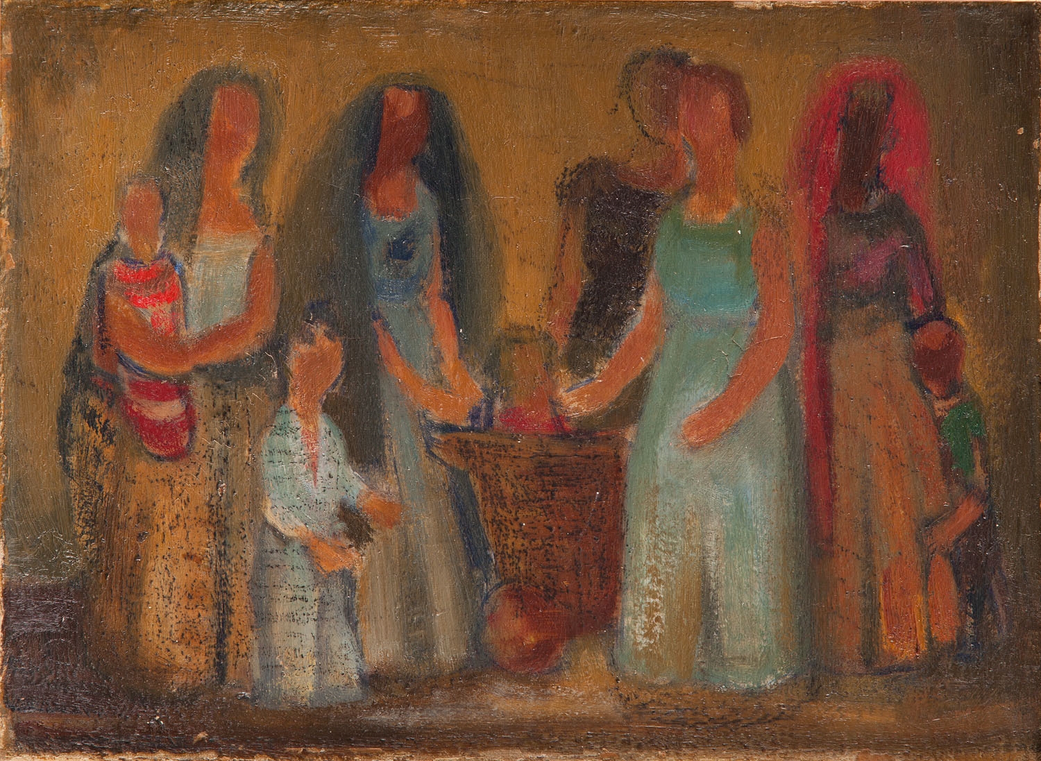 Ludwick Lille | Women with a cradle | MutualArt