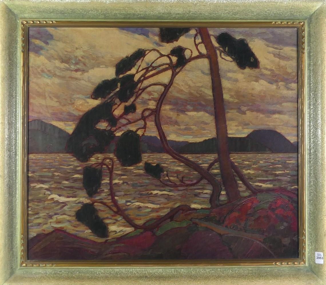 Tom Thomson | Lumber Dam (1915) | MutualArt
