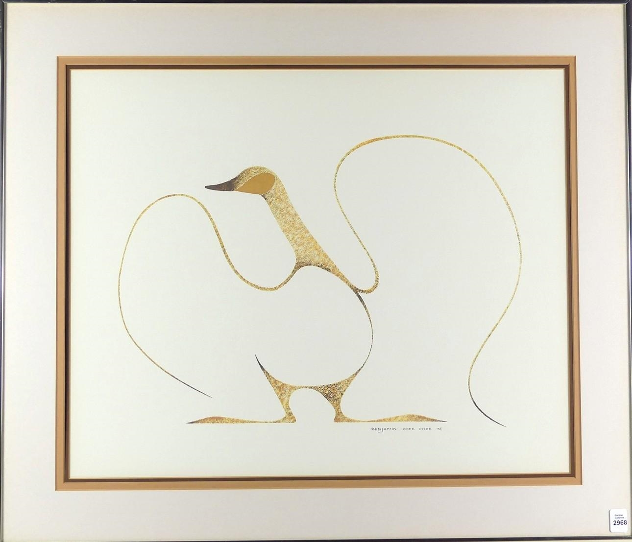 Benjamin Chee Chee | Framed lithograph print with signature | MutualArt