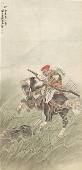 Liu Kuiling | General Li Guang Shooting an Arrow (1886) | MutualArt