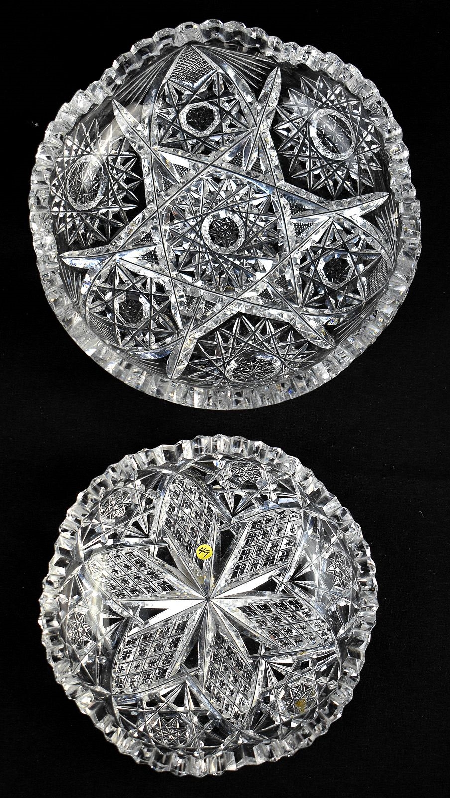 William Anderson | VICTORIAN CUT GLASS CANDY DISHES (6) (Early 1900s ...