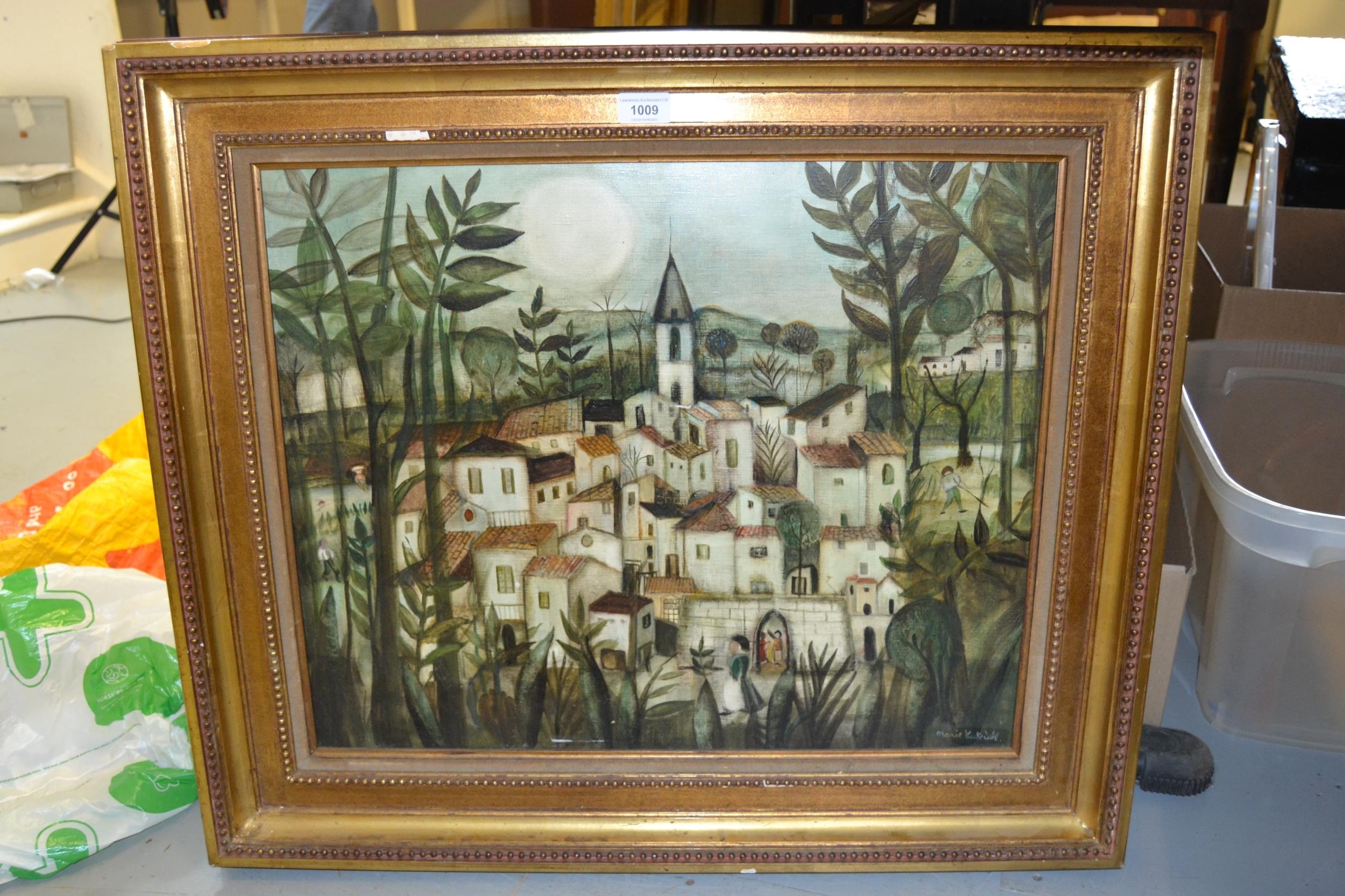 Marie-Kate Dahl | View of a Continental town | MutualArt