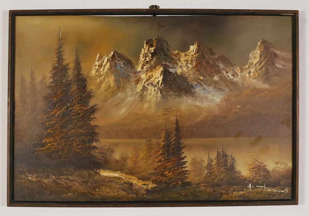 H. Thomas | Mountain Lake Landscape | MutualArt