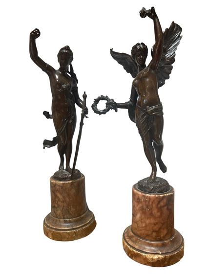 Hermann Eichberg | A PAIR OF BRONZE CLASSICAL FIGURES | MutualArt