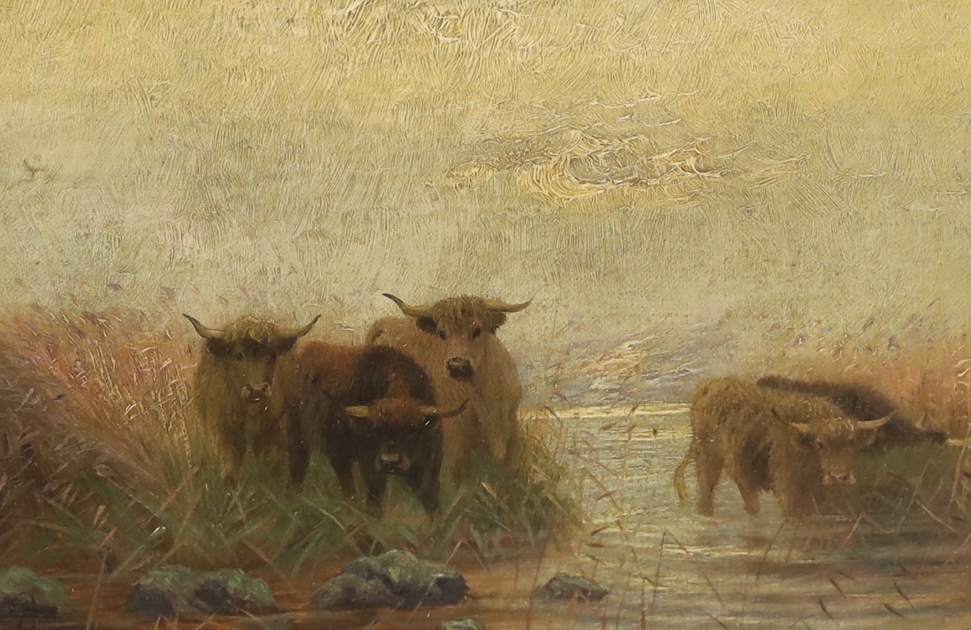 Sidney Pike | Scottish landscapes with Highland cattle | MutualArt