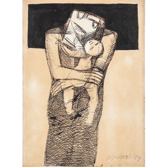 Ang Kiukok | Untitled (Mother and Child) (1983) | MutualArt