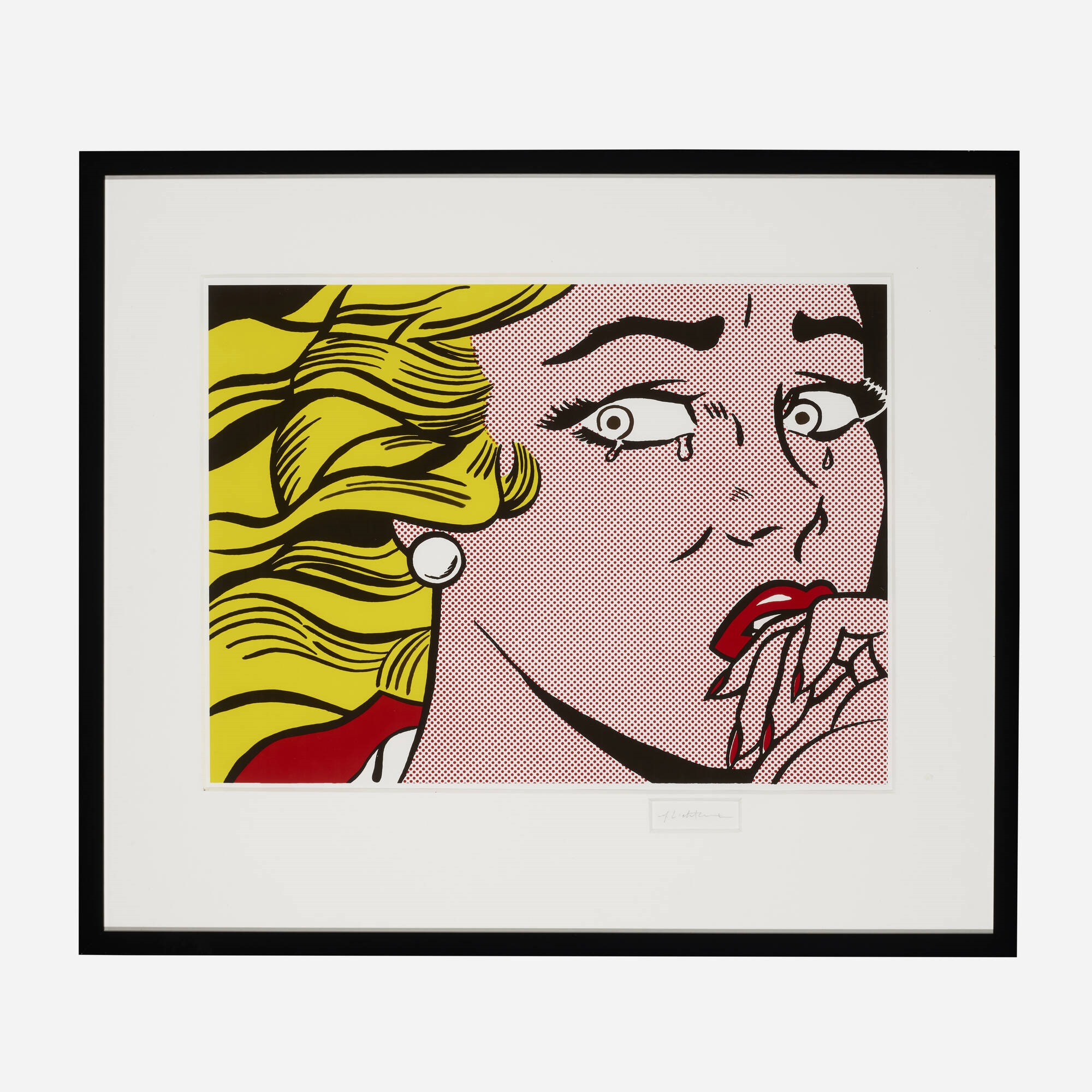 Roy Lichtenstein | Crying Girl exhibition poster for Parrish Art Museum ...