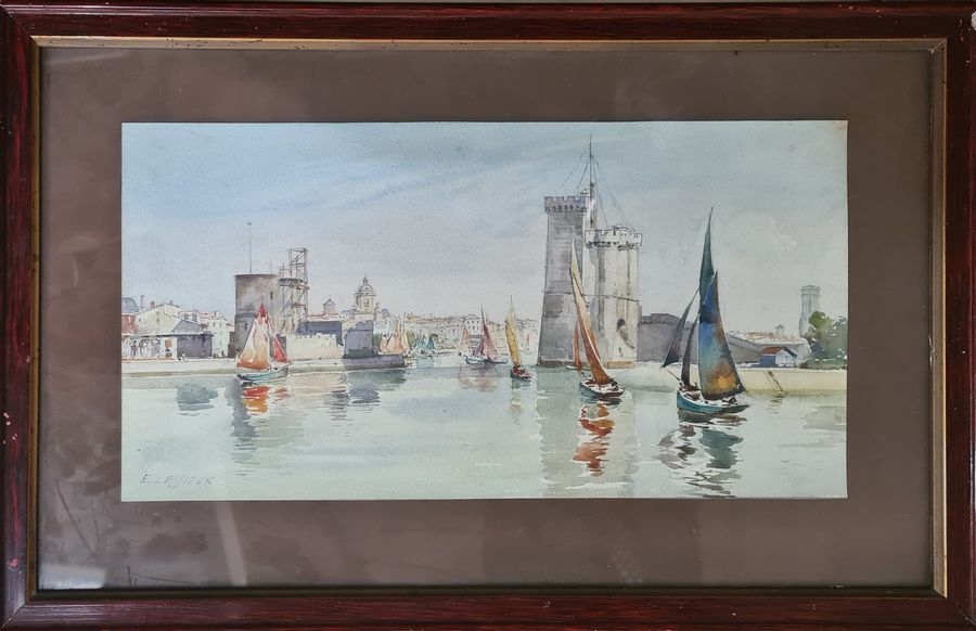 Ernest Louis Lessieux | Le port de La Rochelle | MutualArt