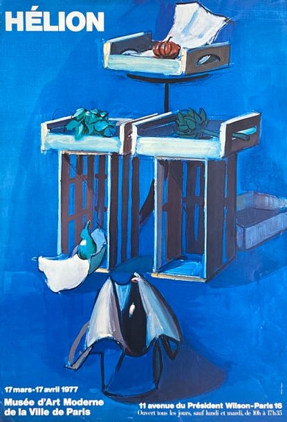 Jean Hélion | exhibition poster, Musée d'Art Moderne de la Ville de ...