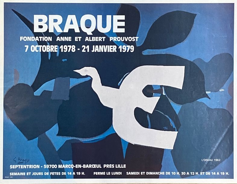 Georges Braque | exhibition poster, Fondation Anne et Albert Prouvost ...