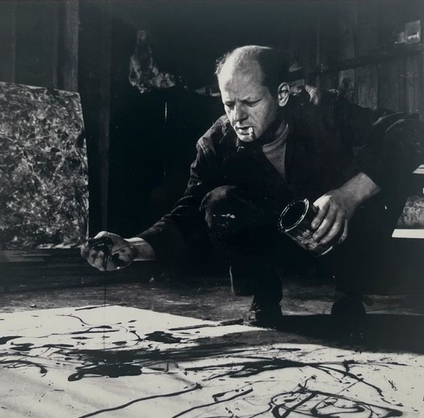Martha Holmes | Jackson Pollock, 1949 (1949) | MutualArt