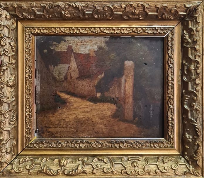 Vikke Van Der Bergh | L'entrée du village (1905) | MutualArt