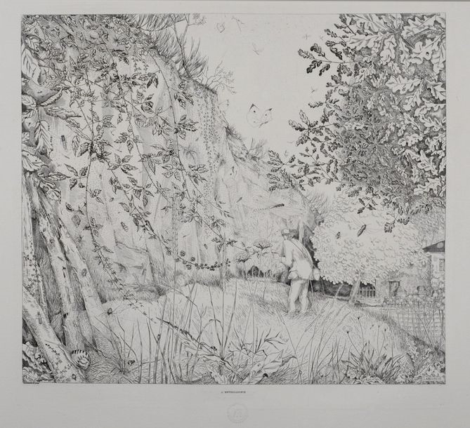 Jean-Émile‏ Laboureur | L'Entomologiste (Circa 1932) | MutualArt
