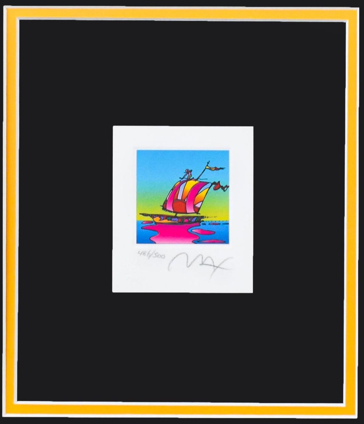 Peter Max | COSMIC SAILBOAT | MutualArt