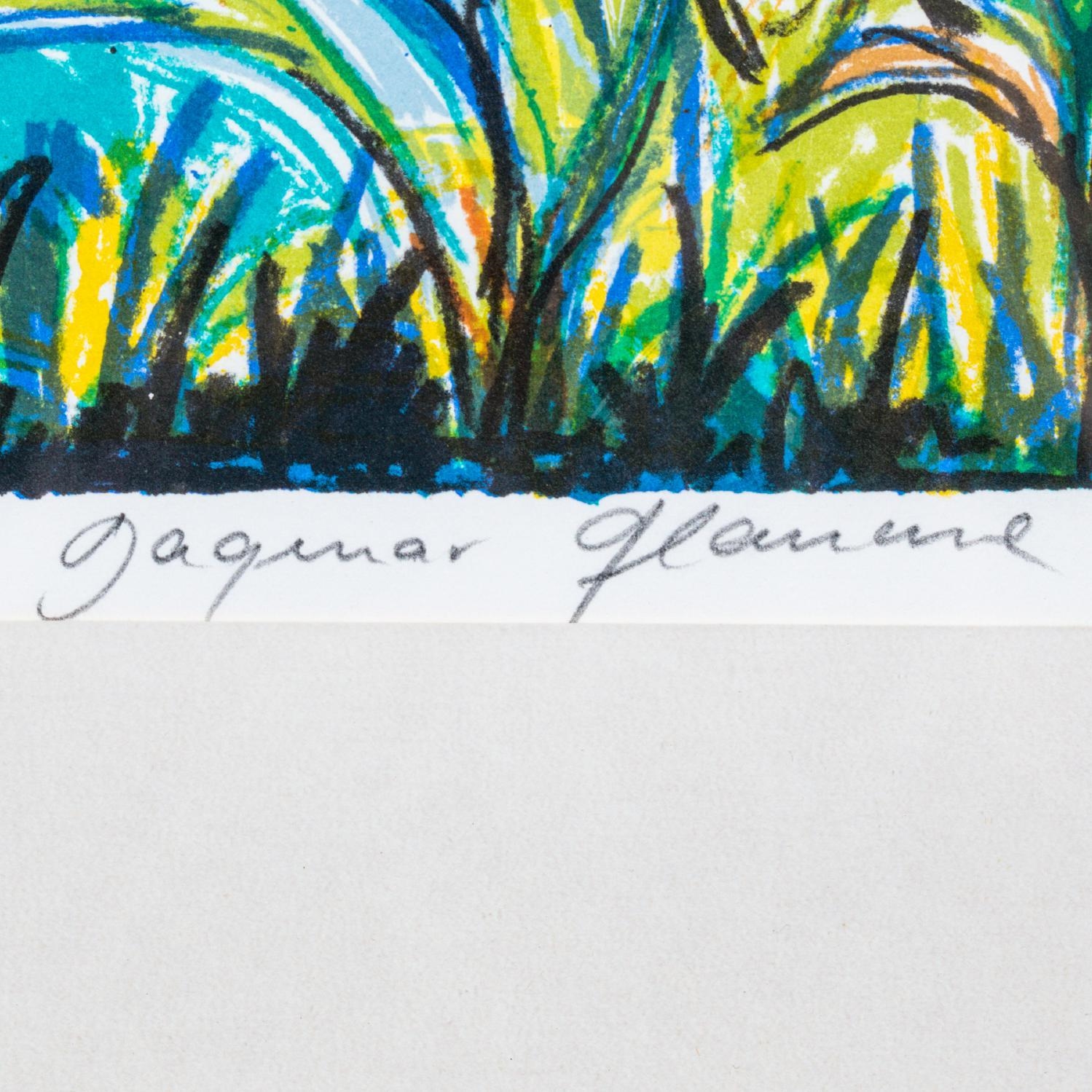 Dagmar Glemme | Motif of winged hare | MutualArt