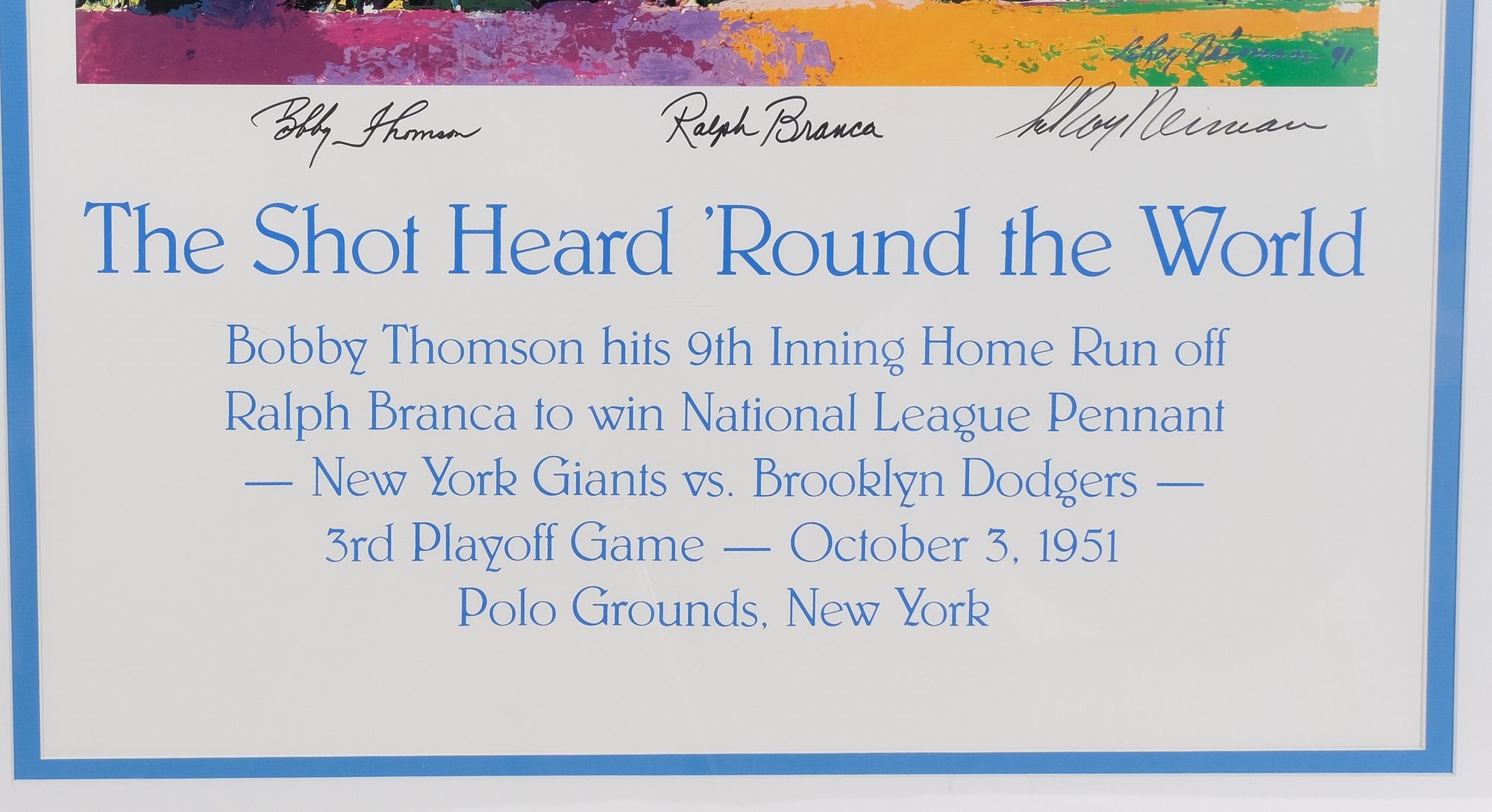 LeRoy Neiman | The Shot Heard 'Round the World (1991) | MutualArt