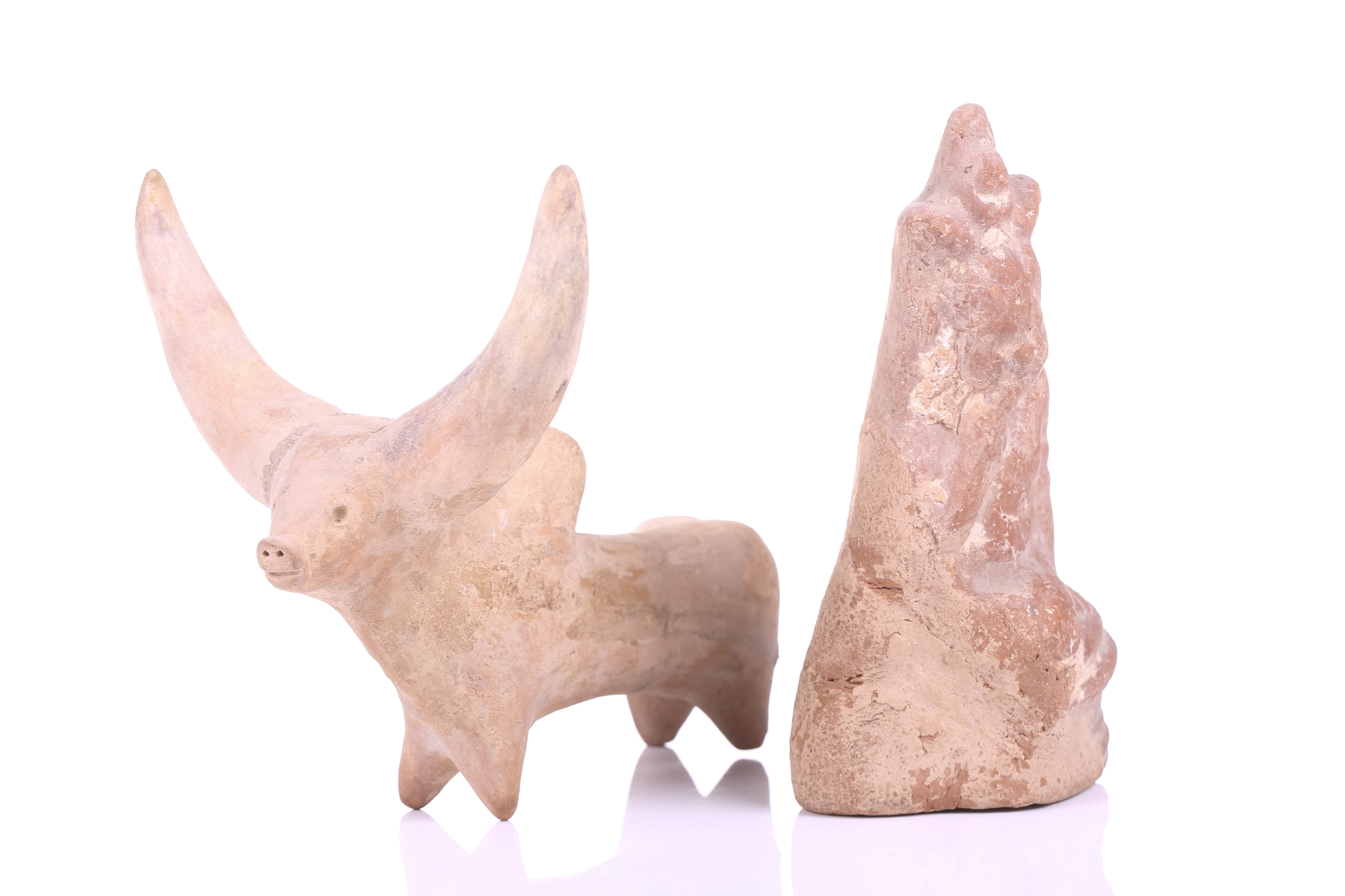 Joseph Duncan | An Amlash style pottery figure of a bull | MutualArt