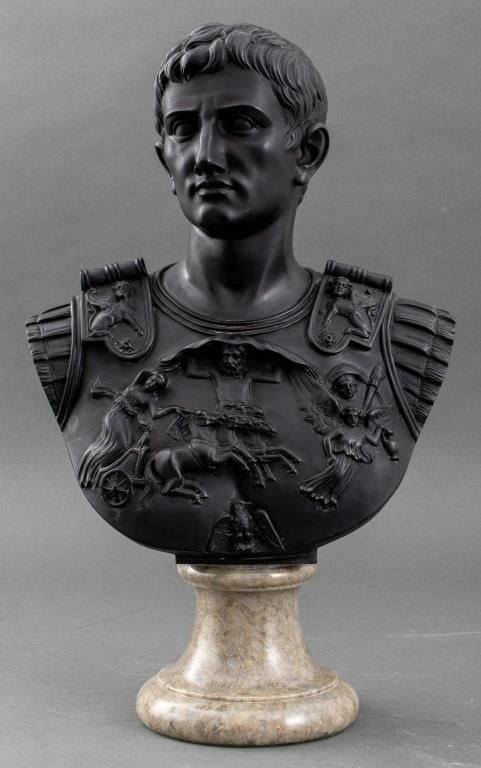 Giuseppe Bessi | Portrait bust after the antique of Caesar Augustus ...