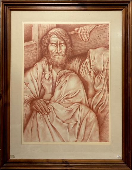 Joyce E Wyatt | Christ consoling the women | MutualArt