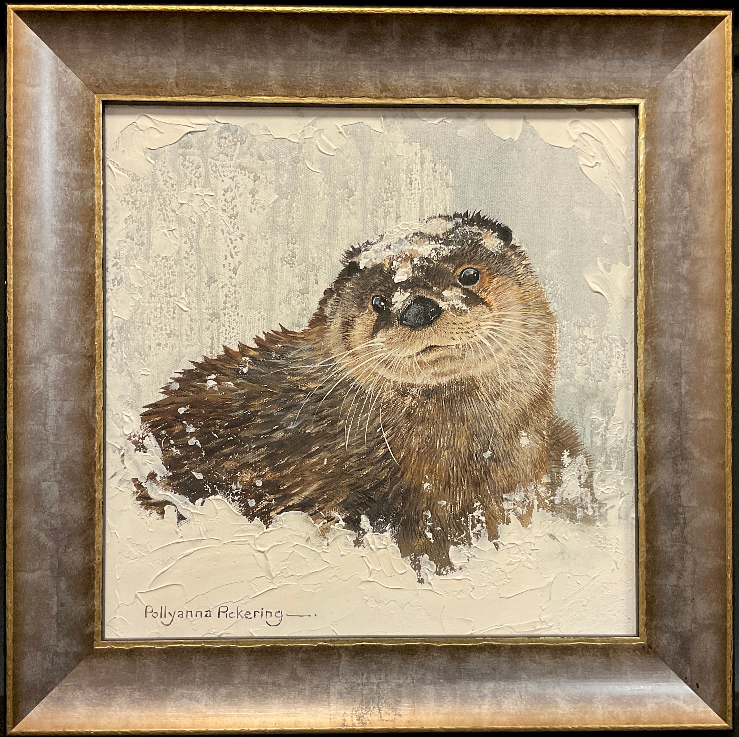 Pollyanna Pickering | Otter in the snow, | MutualArt