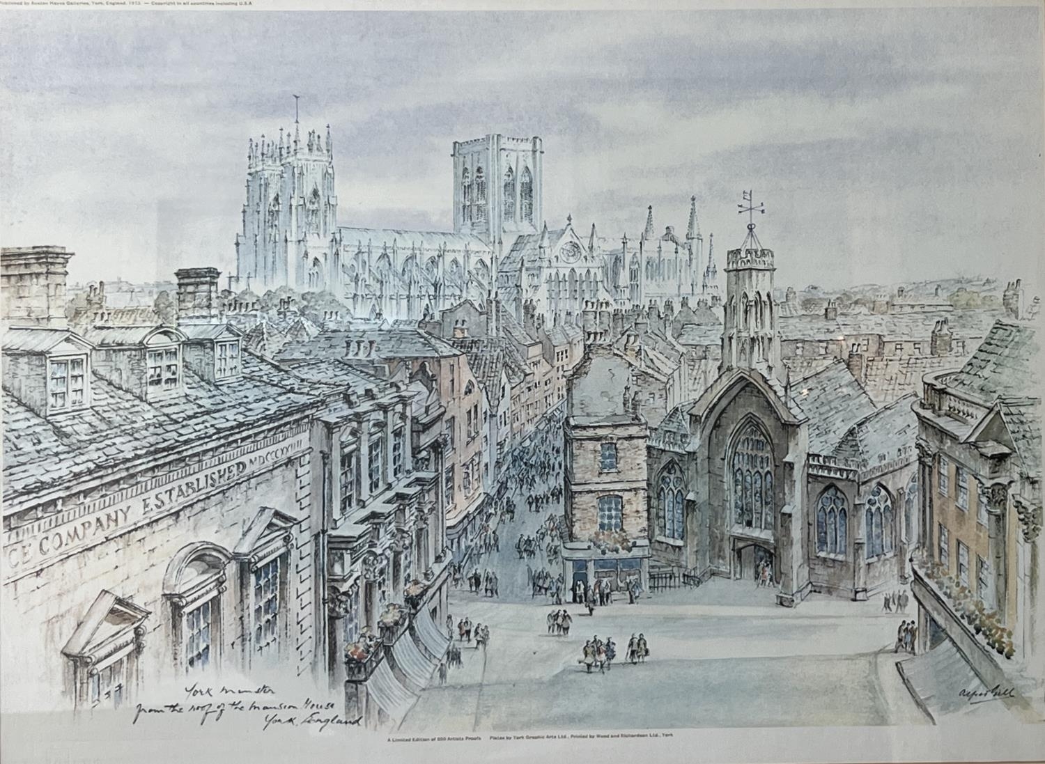 Alfred Gill | 'York Minster from the roof of The Mansion House' | MutualArt