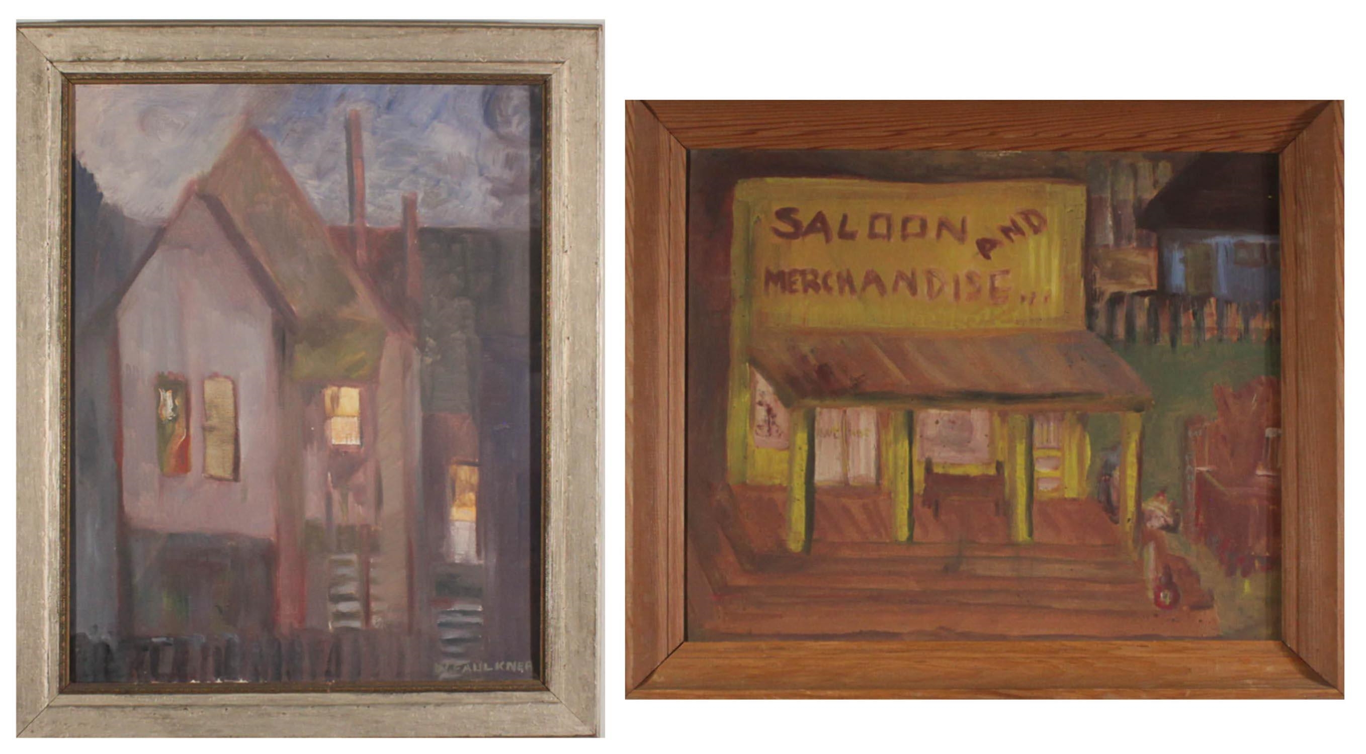 William Faulkner | WILLIAM FAULKNER TWO OIL PAINTINGS | MutualArt