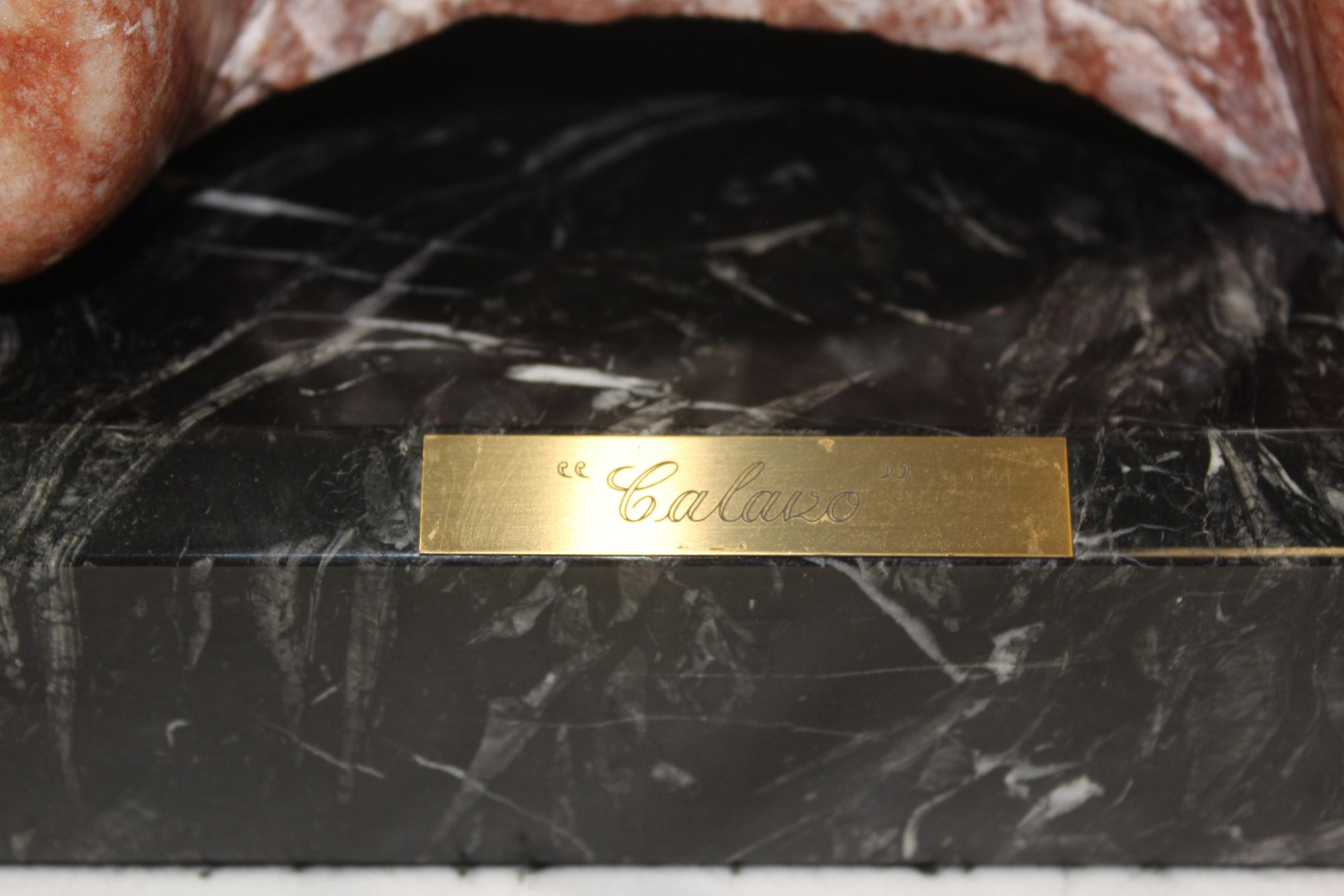 J. Rossi | A Marble Horse Sculpture | MutualArt