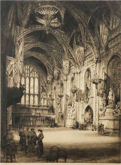 Albany E. Howarth | Interior of a cathedral | MutualArt