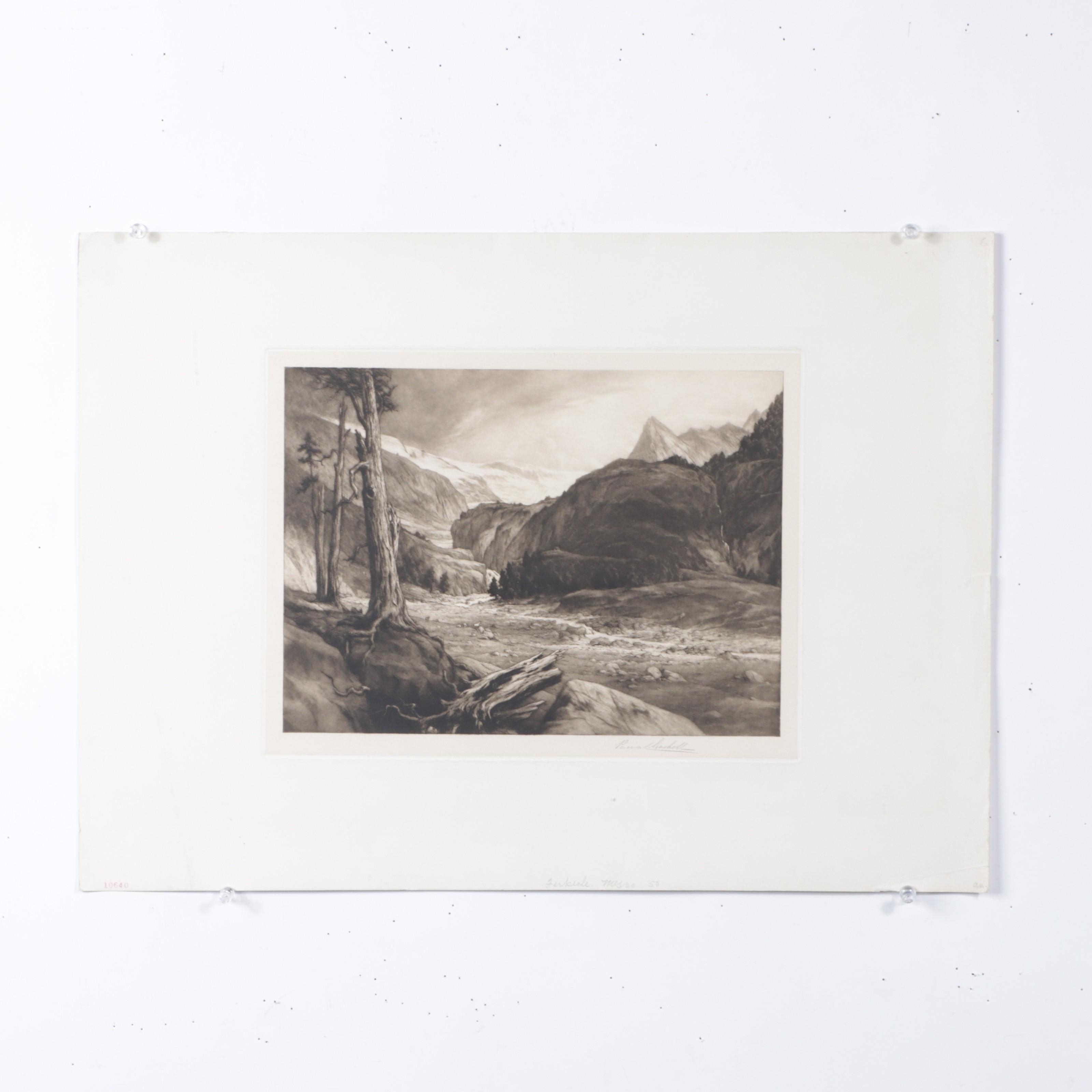 George Percival Gaskell | Mountain landscape | MutualArt