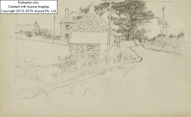 William Brooker | Country Road with Cottages (1952) | MutualArt