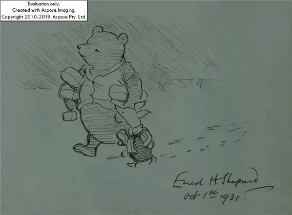 Ernest Howard Shepard | Pooh and Piglet delivering parcels (1931 ...