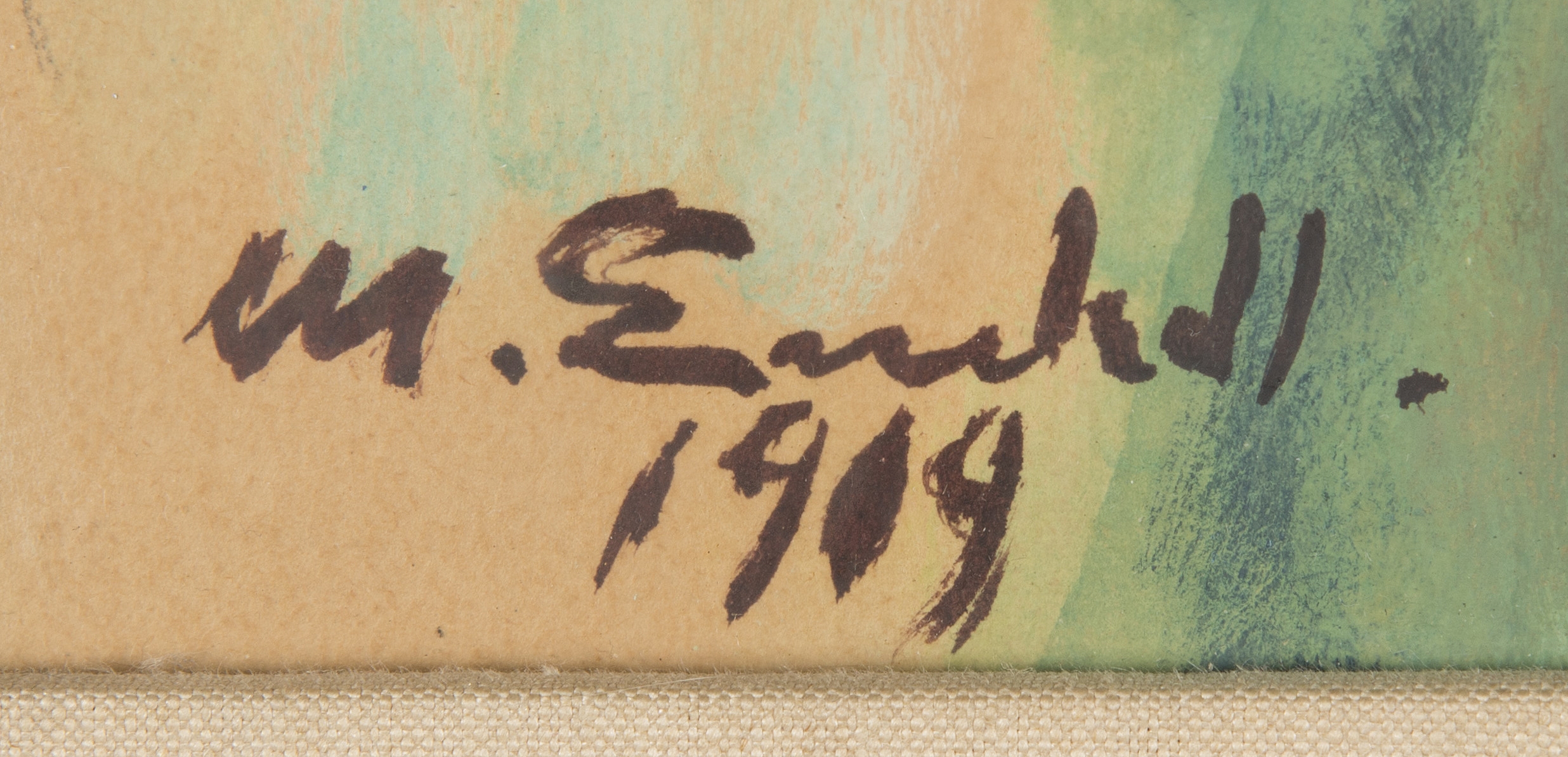 Magnus Enckell | Man smoking pipe (1909) | MutualArt