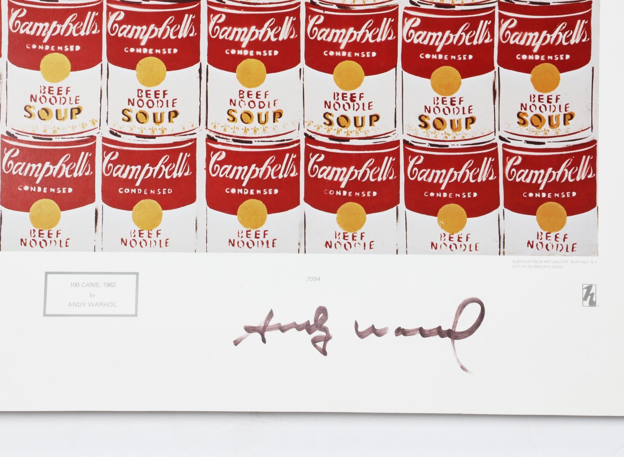 Andy Warhol | 100 Cans 1962; Haddad's Fine Art, 1978 (1962) | MutualArt