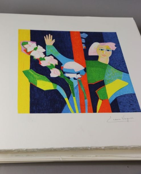 France Wagner | Trois femmes au bouquet (1980) | MutualArt