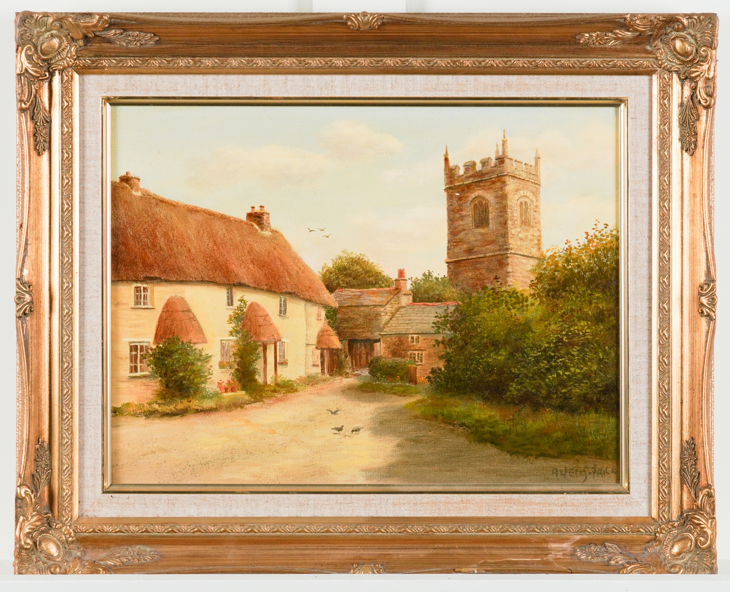 Les Parson | A girl with chickens and ducks outside a house in the ...