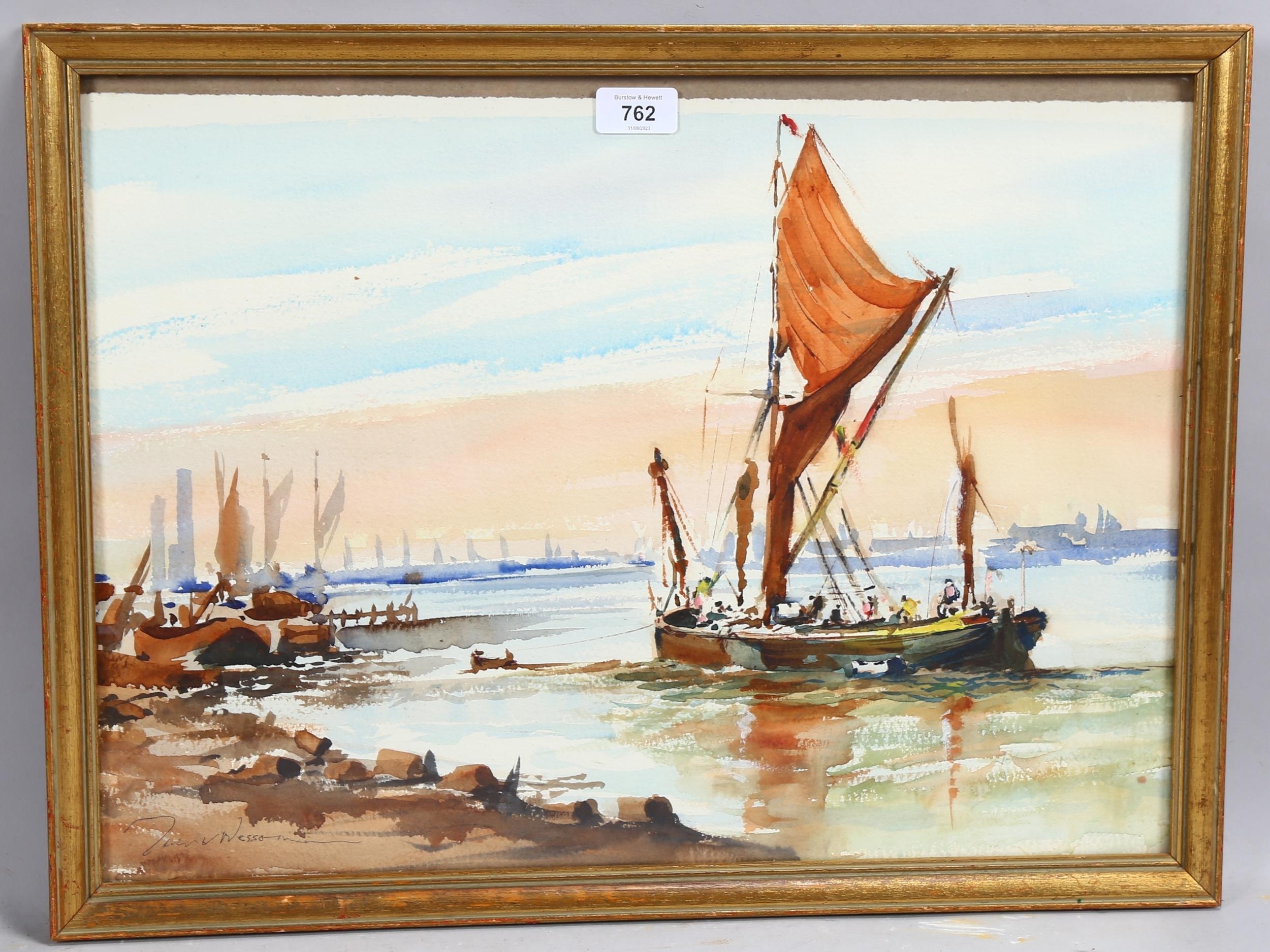 Edward Wesson | sailing barges | MutualArt