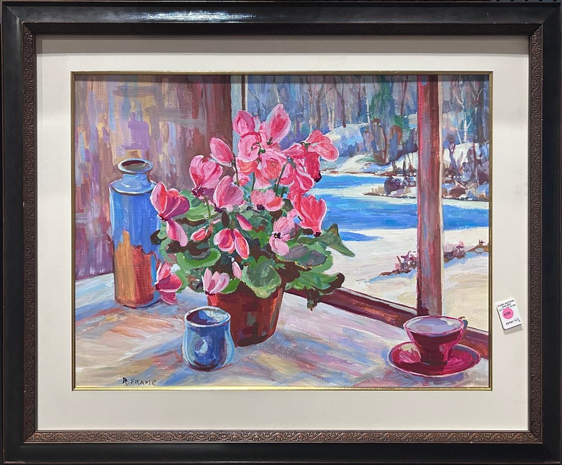 Robert Frame | Sunflowers in Yellow Room | MutualArt