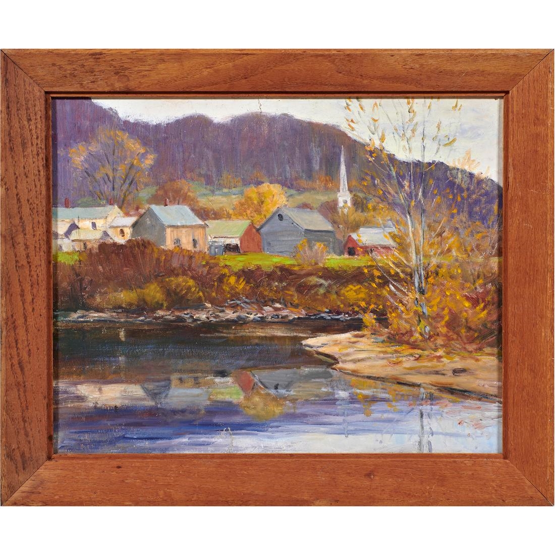 Ira Yeager | Rivers Edge Landscape (1958) | MutualArt