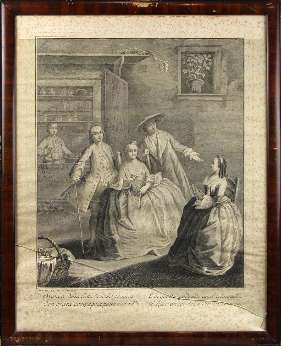 Pietro Longhi | Stanca della Citta la Nobil Femina and Pocula ab ...