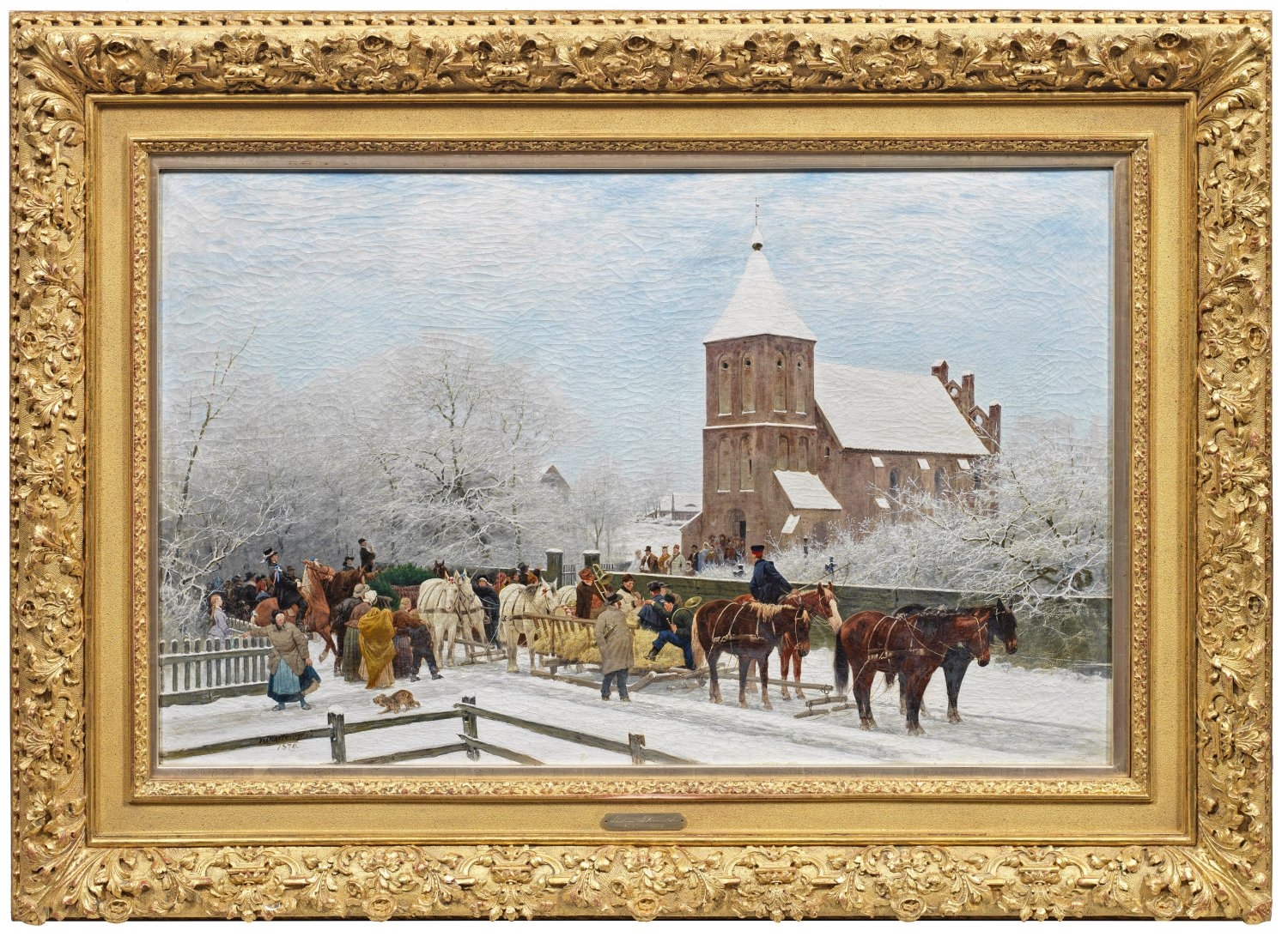 Arthur Johann Severin Nikutowski | Winterliche Bauernhochzeit in Ostpreußen (Ermland-Masuren ...