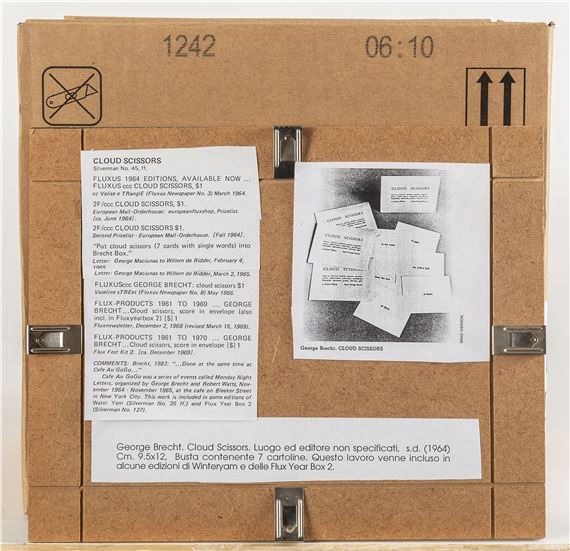 George Brecht | Cloud Scissors (1964) | MutualArt