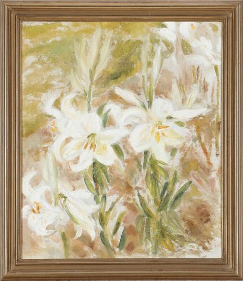 Knud Agger | Blooming lilies (1895) | MutualArt
